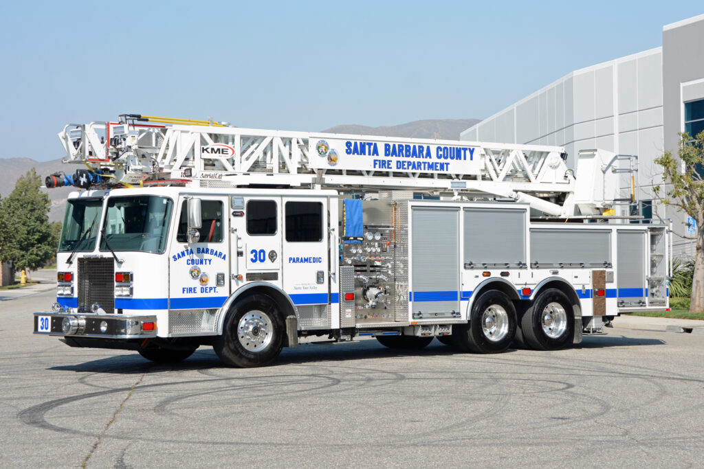 Rear Mount Aerial Ladder - Santa Barbara County Fire Department